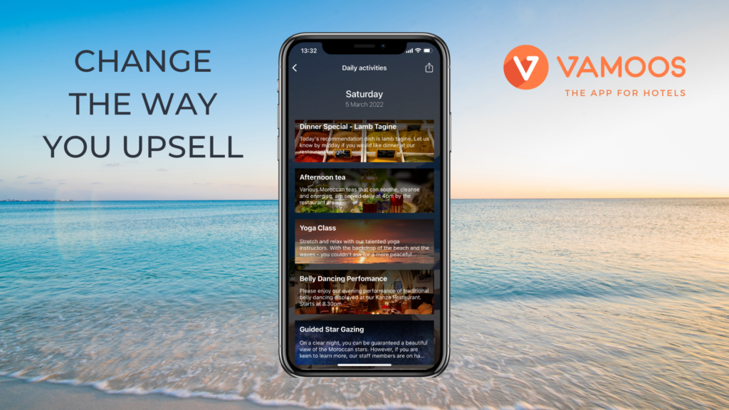 Change the way you upsell with notifications - Vamoos for Hotels - Vamoos