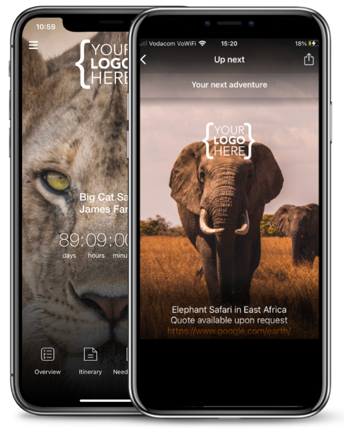 How to WOW your safari clients with a personalised travel App | Vamoos