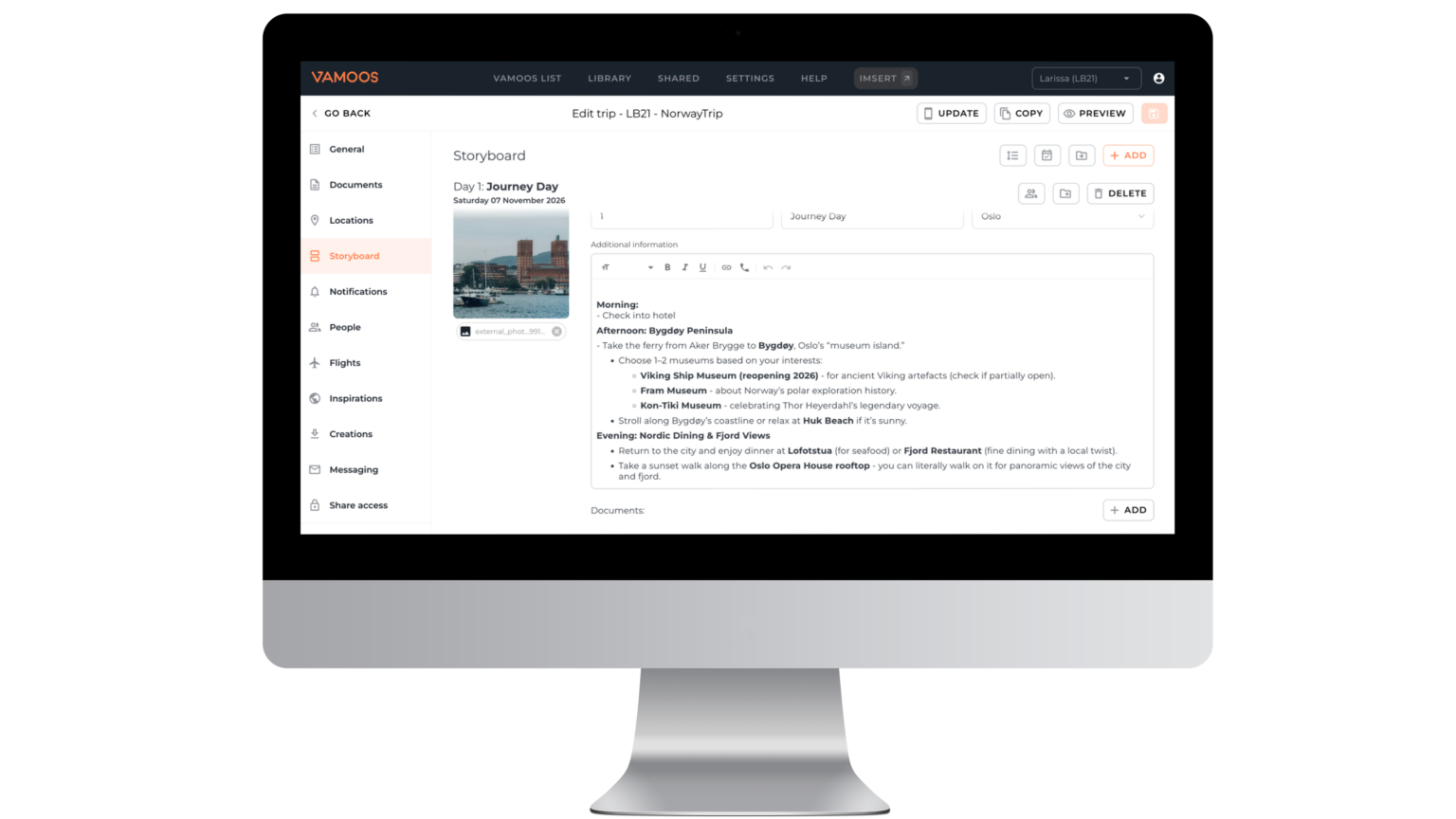 The Best Itinerary Management App for Travel Companies | Vamoos